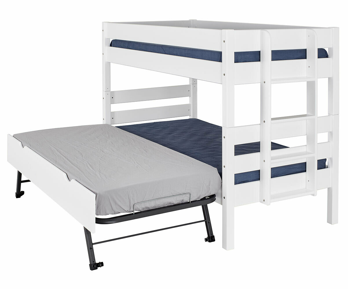 Litera Baja Con Nido Litera Fabricada En Madera De Pino Con Cama